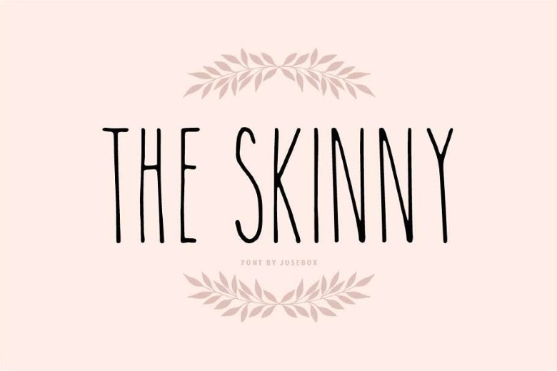 The Skinny Font - Dafont Free