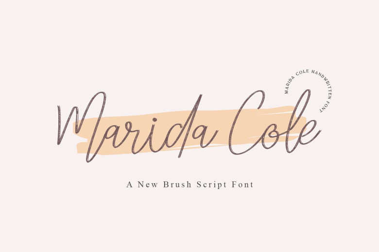 Marida Cole Font Free - Dafont Free